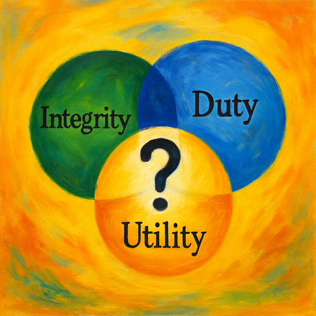 The Ethical Trilemma: Integrity, Duty, and Utility | Radical Centrism